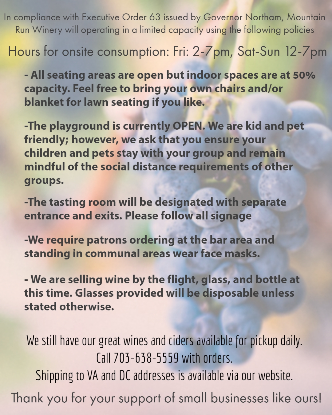 Mountain Run Winery | Proud to call Culpeper, Virginia home